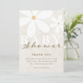 Daisy Baby Shower Gender Neutral Thank You Cards | Zazzle