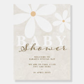 Daisy Baby Shower Gender Neutral Welcome Sign | Zazzle