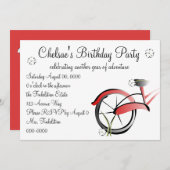 Daisy Bike Ride Invitation | Zazzle