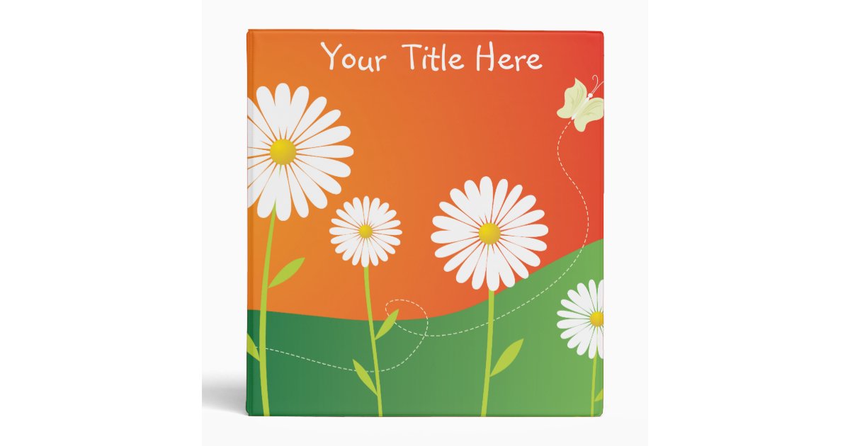 DAISY BINDER | Zazzle