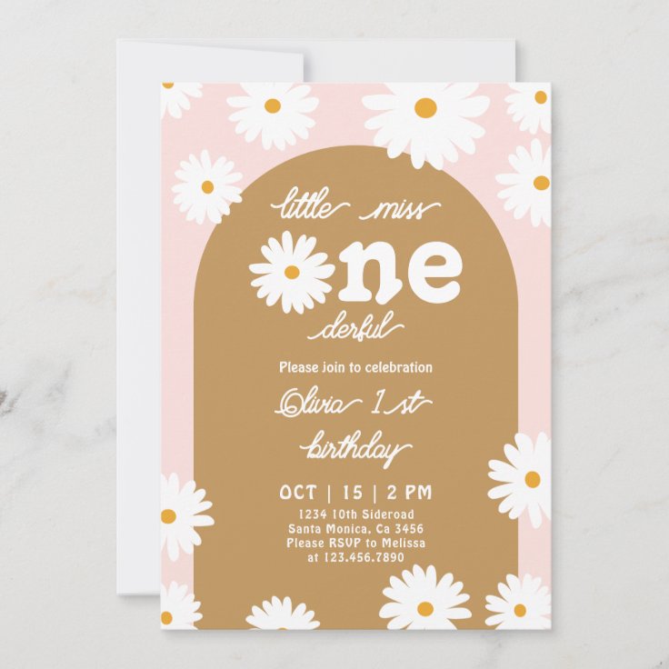 Daisy Birthday Party Invitation | Zazzle