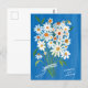 Daisy Bouquet Gouache Condolences Sorry for Loss Postcard | Zazzle