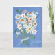 Daisy Bouquet Handpainted Condolences Sorry Card | Zazzle