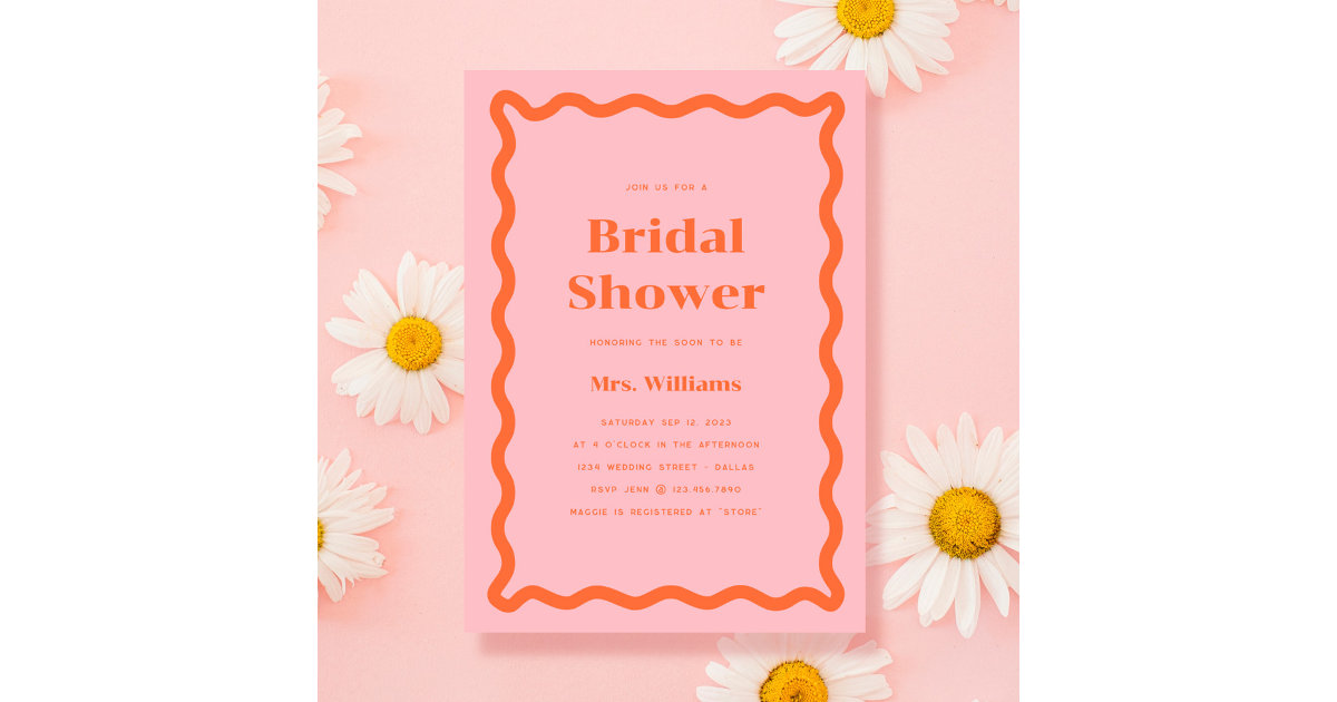 Daisy Bridal Shower Invitation | Zazzle