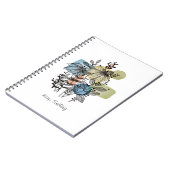 Daisy Doodle In Ink And Watercolor Notebook | Zazzle