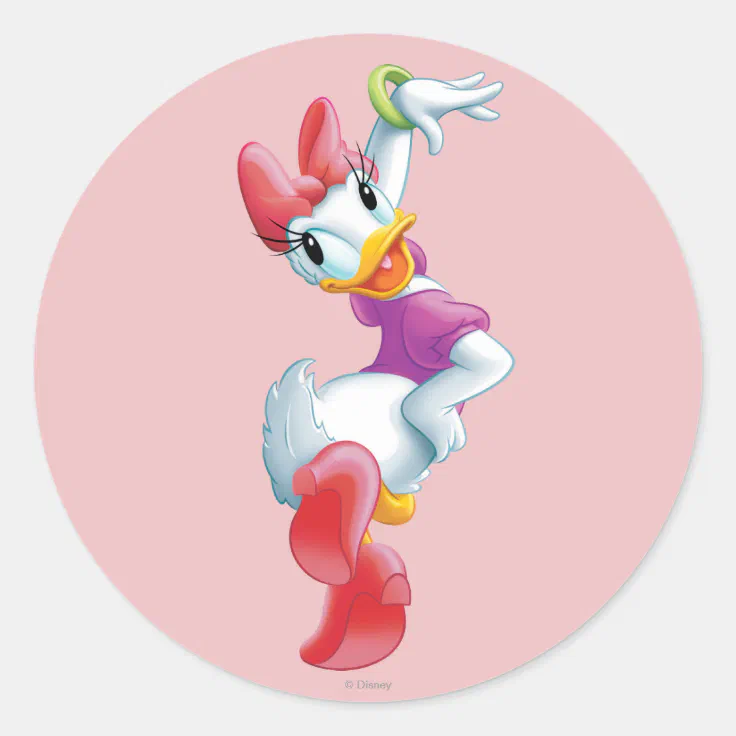 Daisy Duck | Dancing Classic Round Sticker | Zazzle