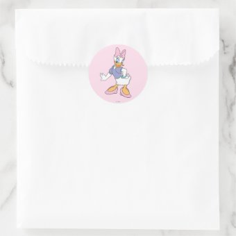 Daisy Duck | Diva Classic Round Sticker | Zazzle