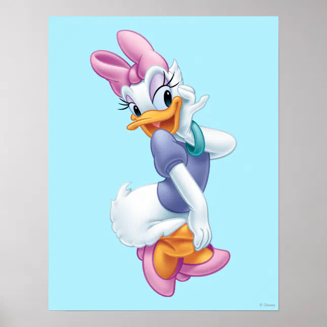 Daisy Duck | Flirting Poster | Zazzle