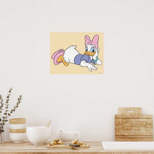 Daisy Duck | Laying Down Poster | Zazzle