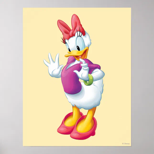 Daisy Duck | Surprised Poster | Zazzle
