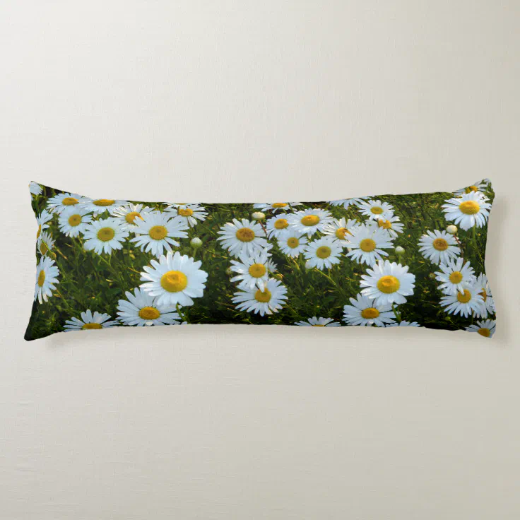 Daisy Field Body Pillow | Zazzle