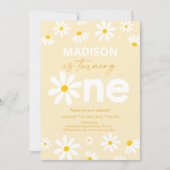 Daisy First Birthday Invitation | Zazzle