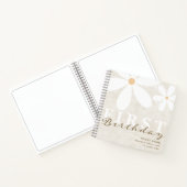 Daisy First Birthday Themed Party Guest Book | Zazzle