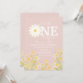 Daisy Flower 1st Birthday Invitation | Zazzle