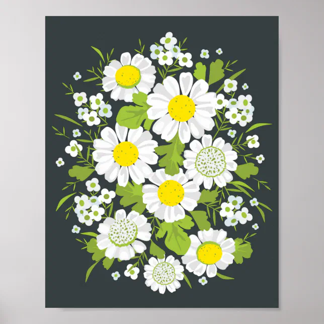 Daisy Flowers Poster | Zazzle