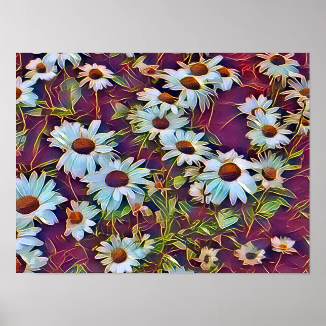 DAISY FLOWERS POSTER | Zazzle