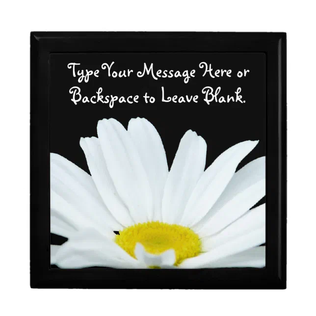 Daisy Gift Box Personalized Daisy Jewelry Box | Zazzle