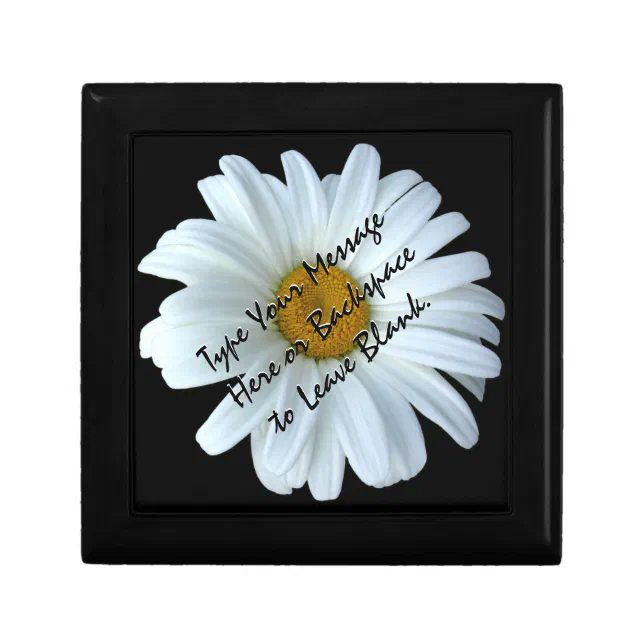 Daisy Gift Box Personalized Daisy Jewelry Box | Zazzle