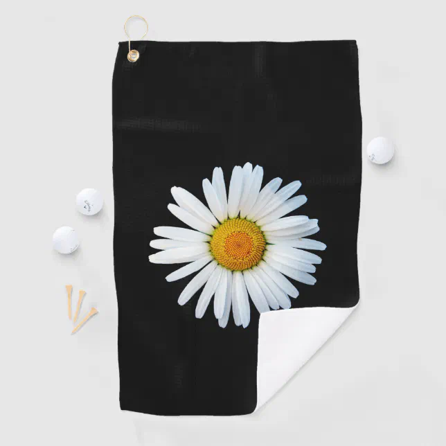 Daisy Golf Towel | Zazzle