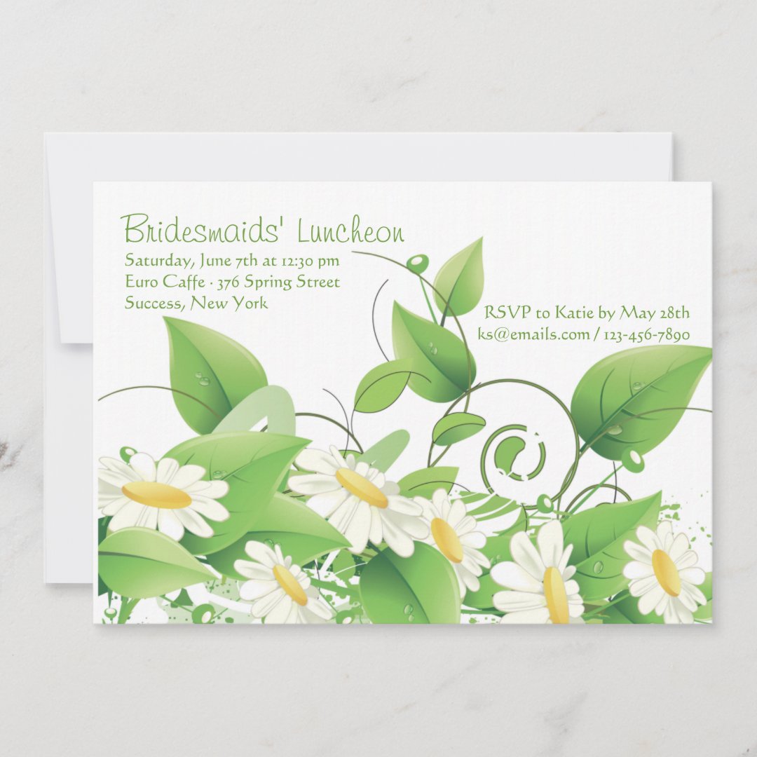 Daisy Grunge Invitation | Zazzle