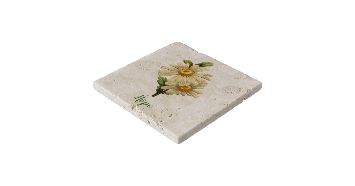 Daisy Hope Inspirational Trivet | Zazzle