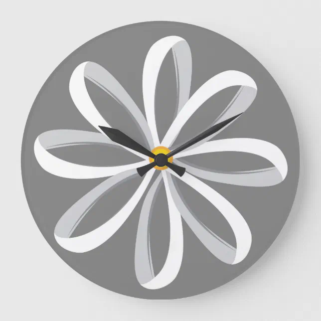 Daisy Large Clock | Zazzle