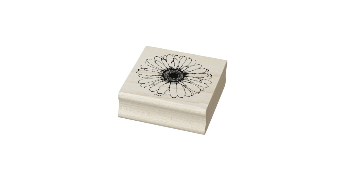 Daisy Rubber Stamp | Zazzle