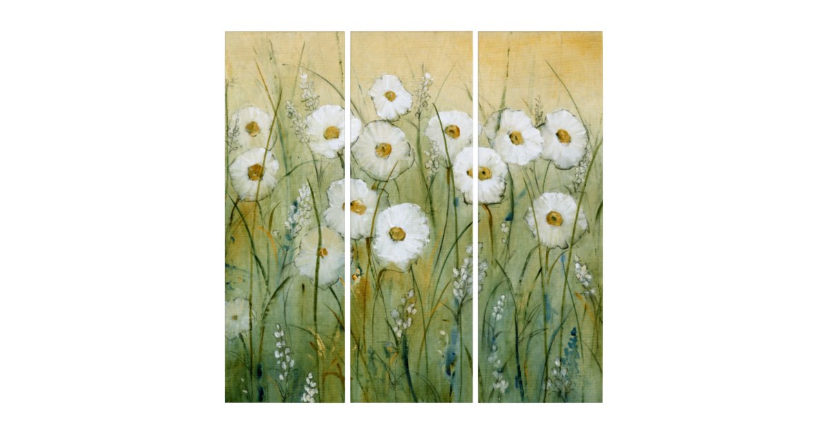 Daisy Spring I Triptych | Zazzle