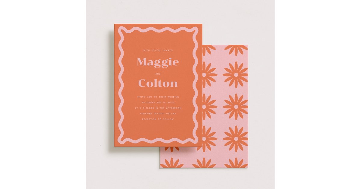 Daisy Wedding Invitation | Zazzle