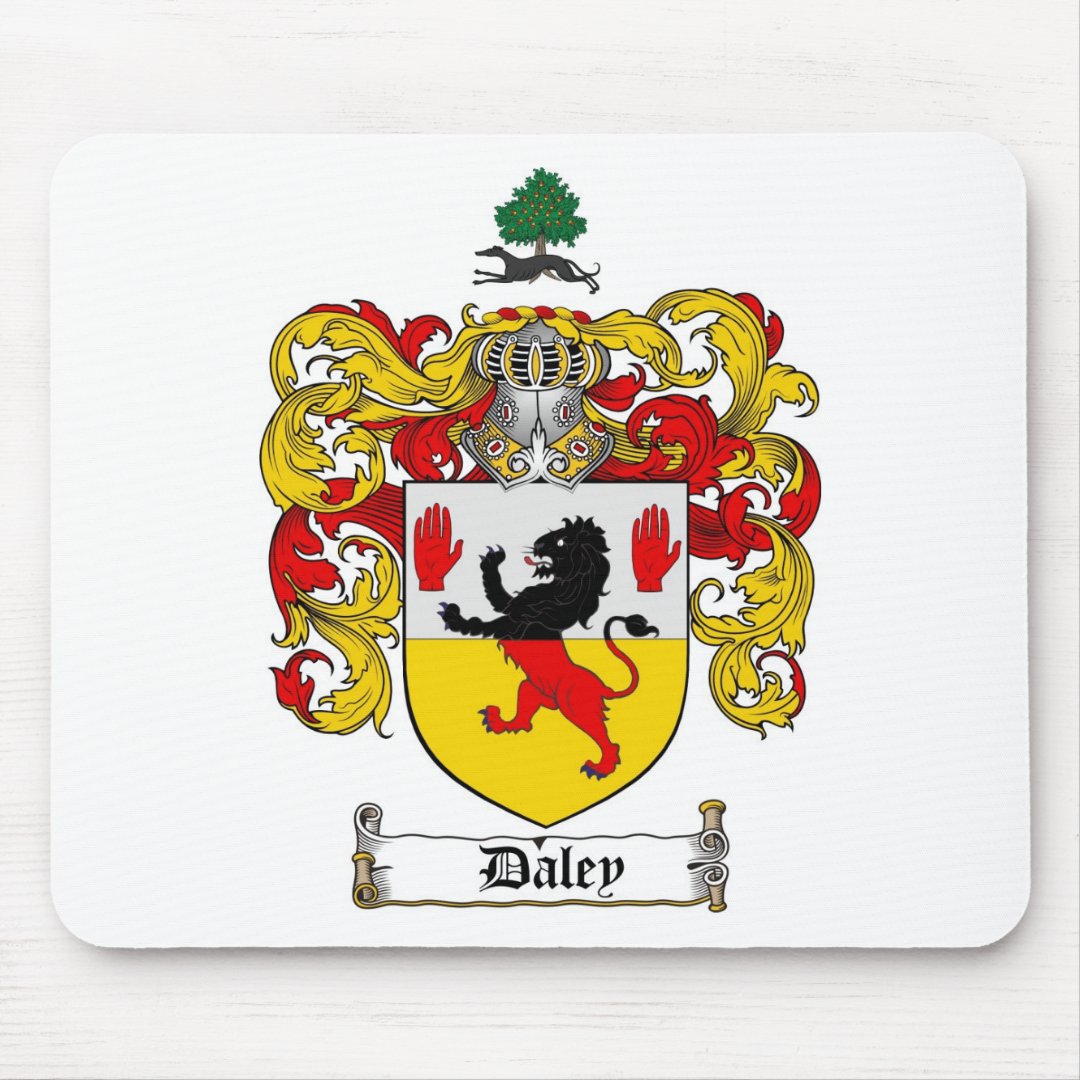 DALEY FAMILY CREST - DALEY COAT OF ARMS MOUSE PAD | Zazzle