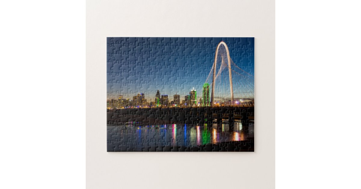 Dallas Skyline Dawn Jigsaw Puzzle | Zazzle
