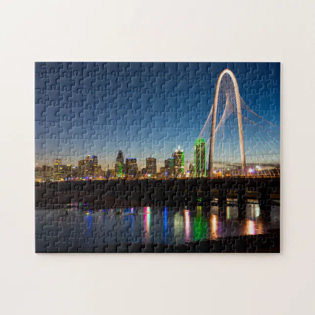 Dallas Skyline Dawn Jigsaw Puzzle | Zazzle