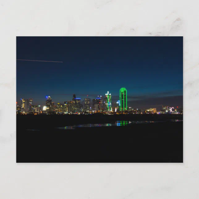 Dallas Skyline Dawn Pano Postcard | Zazzle