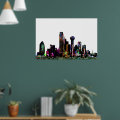 Dallas, Texas in graffiti Poster | Zazzle