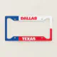 Dallas Texas License Flag Custom Plate Frame | Zazzle