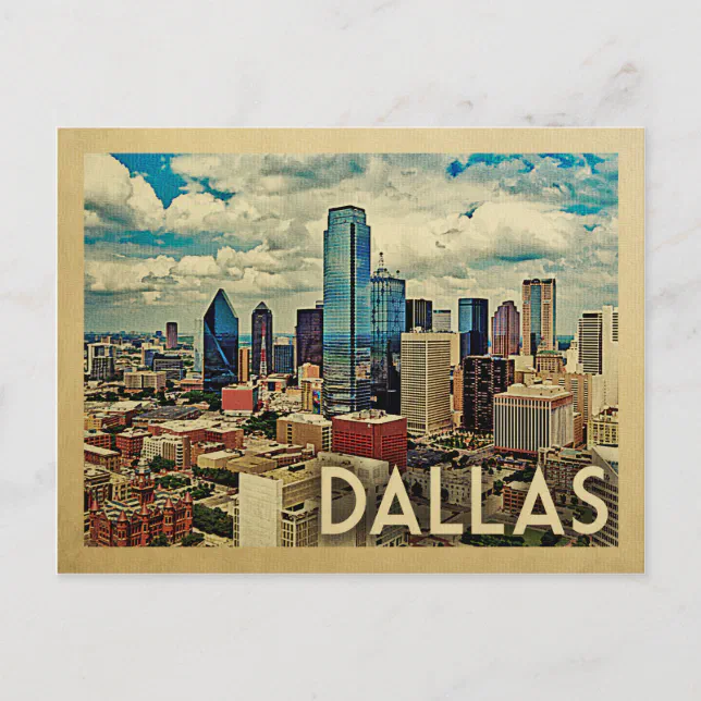 Dallas Texas Postcard Vintage Travel | Zazzle