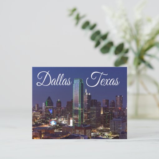 Dallas, Texas Skyline, United States Postcard | Zazzle
