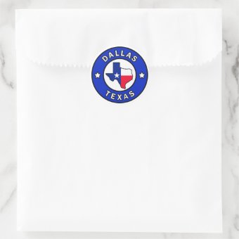 Dallas Texas Sticker | Zazzle