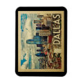 Dallas Texas Vintage Travel Magnet | Zazzle