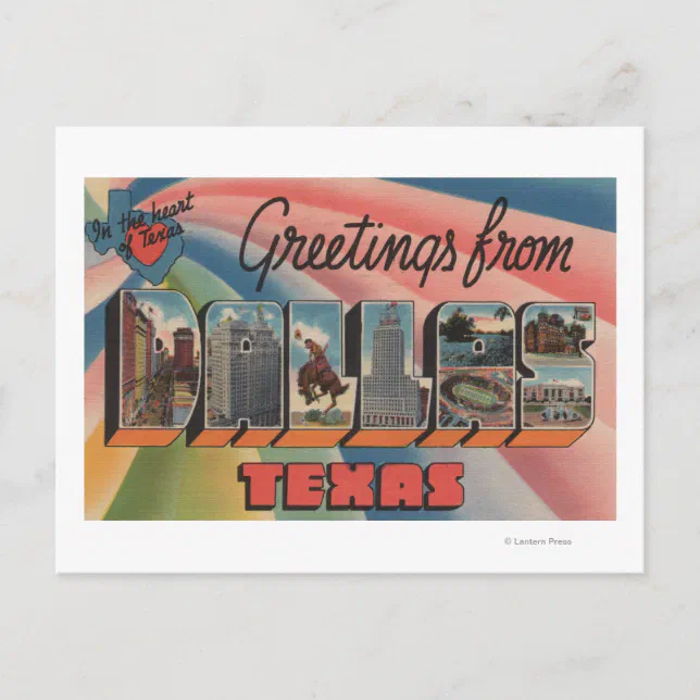 Dallas, TexasLarge Letter ScenesDallas, TX Postcard | Zazzle