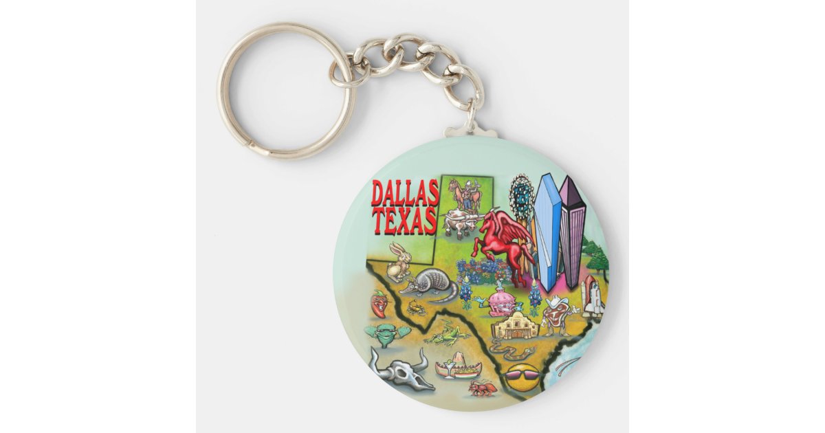 Dallas TX Keychain | Zazzle.com
