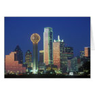 'Dallas, TX skyline at night with Reunion Tower' Postcard | Zazzle.com