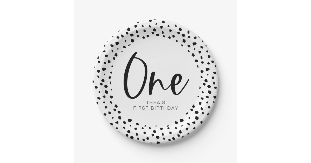 Dalmatian 1st Birthday Paper Plates | Zazzle