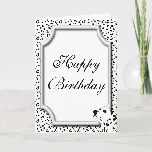 Dalmatian Birthday Card | Zazzle