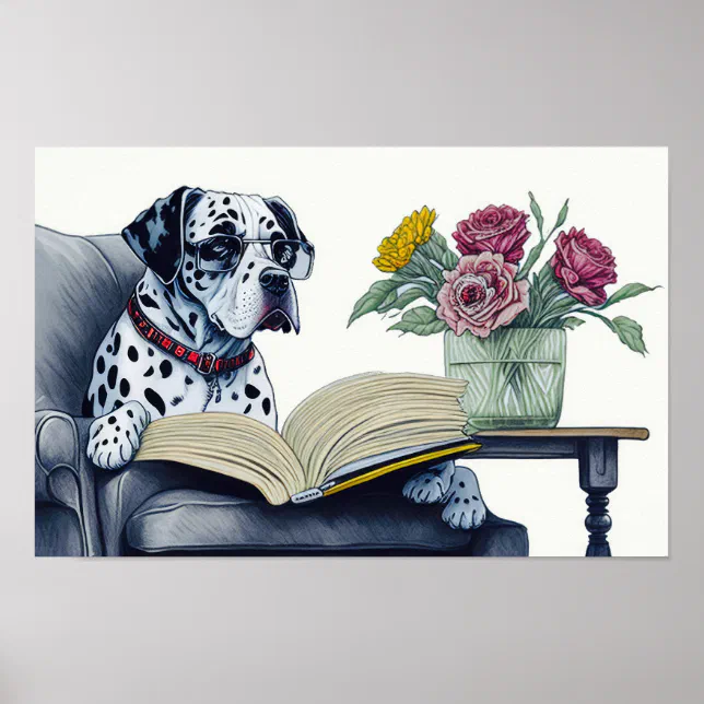 Dalmatian Dog Poster | Zazzle