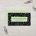 Dalmatian Dots, Dalmatian Spots, Black and White Business Card | Zazzle