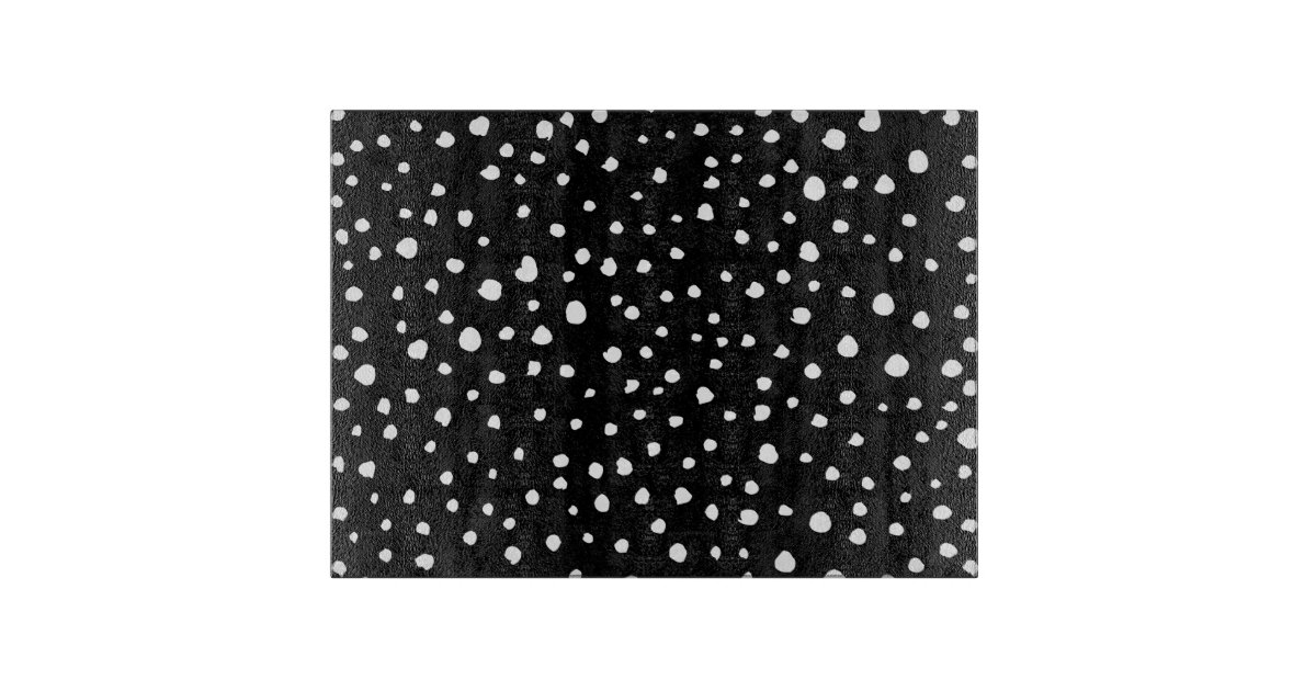 Dalmatian Dots, Dalmatian Spots, Black and White Cutting Board | Zazzle