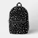 Dalmatian Dots, Dalmatian Spots, Black and White Printed Backpack | Zazzle