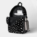 Dalmatian Dots, Dalmatian Spots, Black and White Printed Backpack | Zazzle