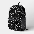 Dalmatian Dots, Dalmatian Spots, Black and White Printed Backpack | Zazzle